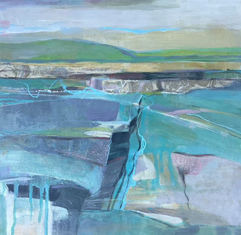 Color in the Hills III - Marty Husted Contemporary Paintings