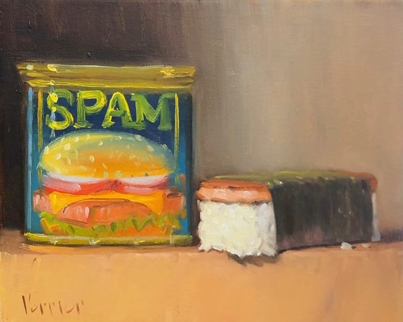 "SPAM Musubi" Canvas Print - Noah Verrier - Oil Paintings
