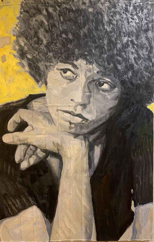 Angela flag in process - Edward Bear Miller