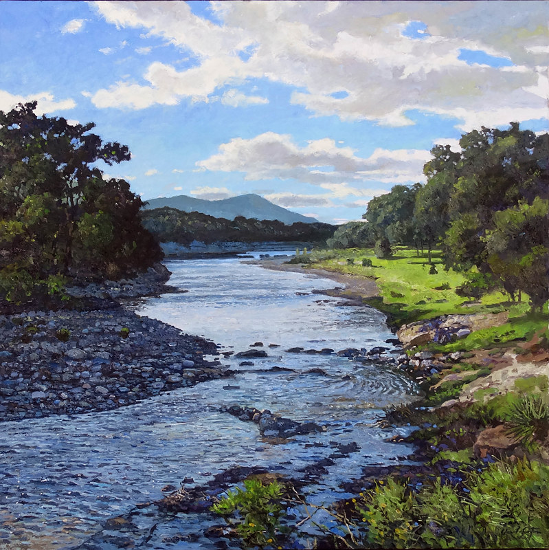 Little Creek, 48"x48",2025 - David Caton