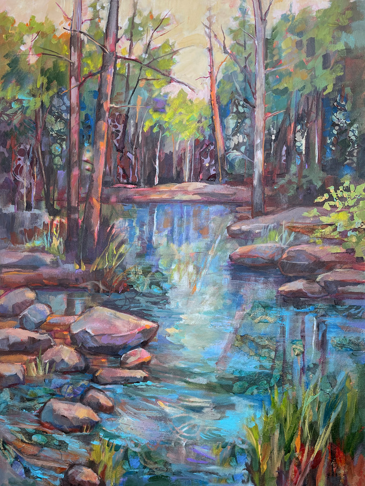 Water's Edge - Marty Husted Contemporary Paintings