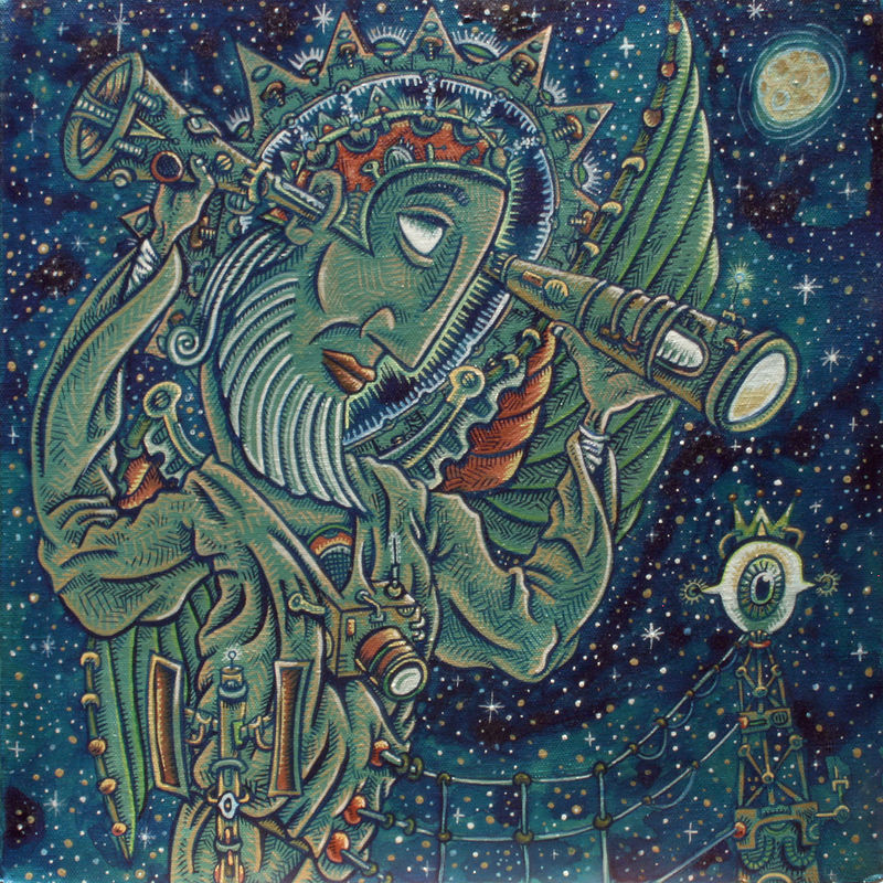 Saint Surveillance - Ken Ruzic - Paintings,Drawings,Ceramics,Pyrography ...