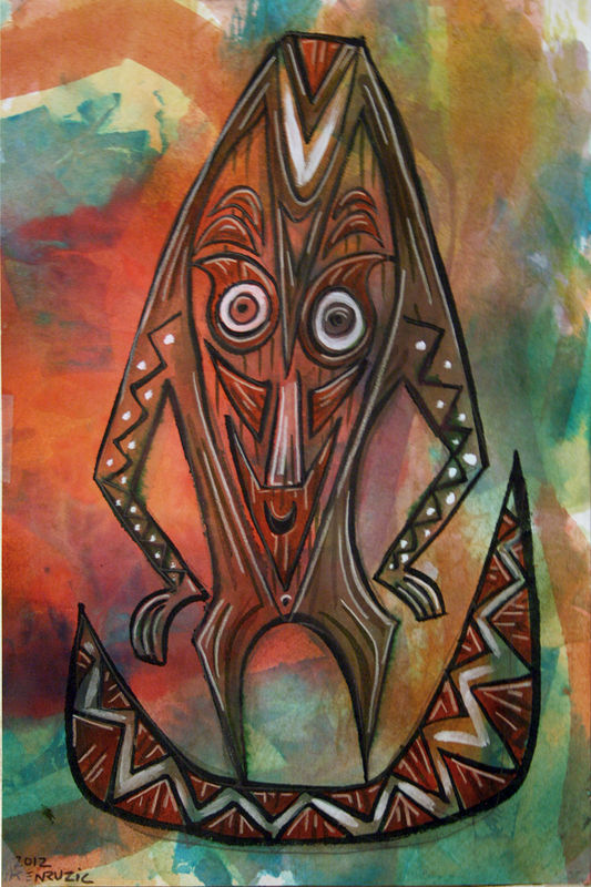 the Warm Smile - Ken Ruzic - Paintings,Drawings,Ceramics,Pyrography and ...