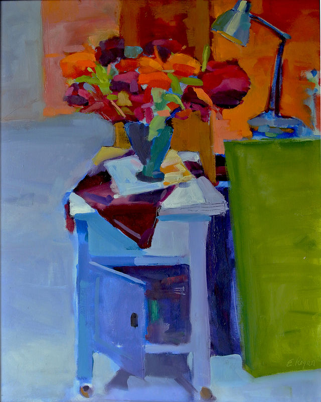 Blue Table - Elizabeth Regan ~ Artist